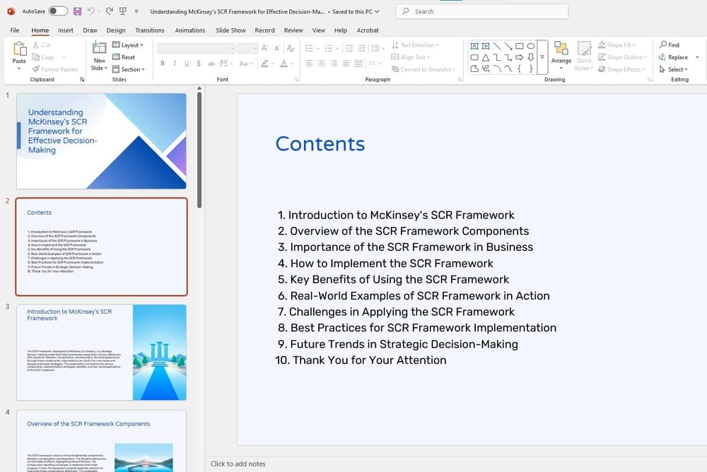 Mastering Storytelling in Presentations: McKinsey's 3-Step SCR Framework