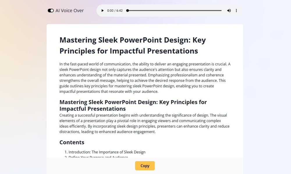 Transform Your Slides: 10 Keys to Sleek Presentation Design