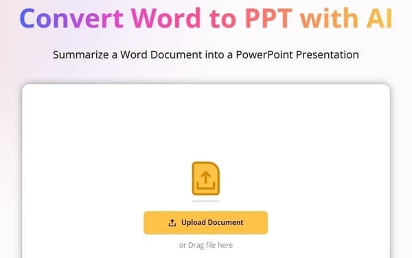 How to Convert Word Document to PowerPoint in One Click with AI